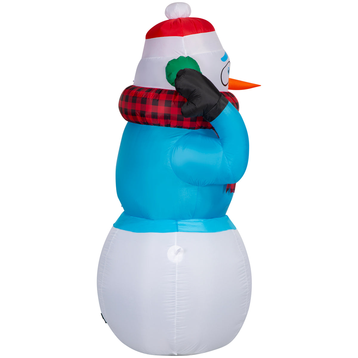 Gemmy Animated Christmas Inflatable Super Chill Snowman, 6 ft Tall, Mu ...