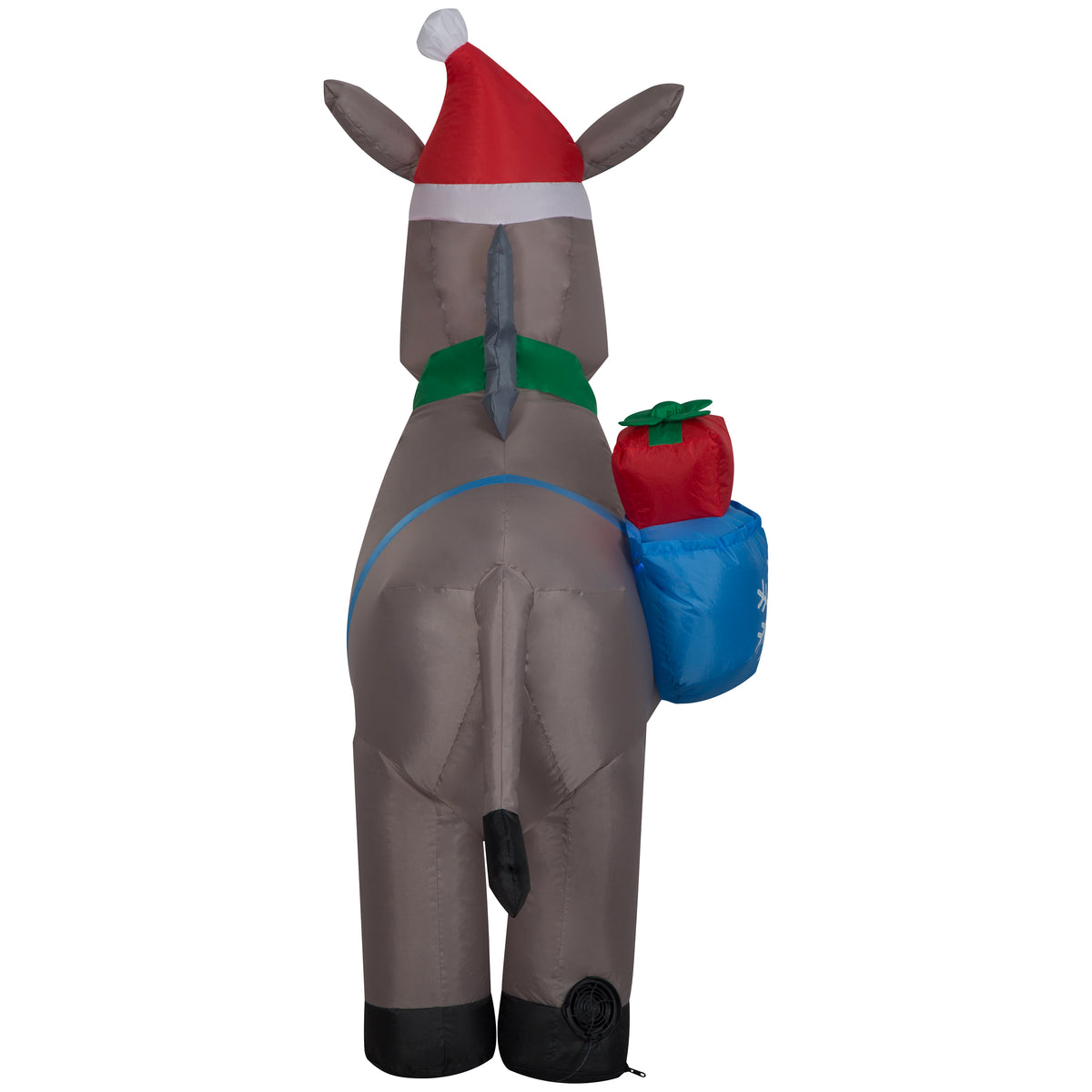 Gemmy Christmas Inflatable Donkey, 5 ft Tall, Multi – Seasons Inflatables