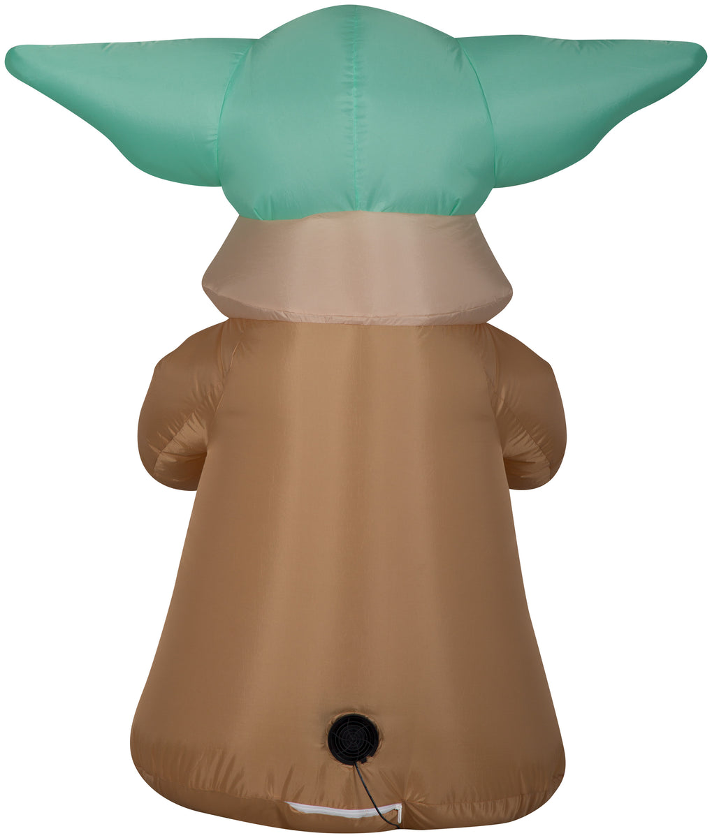 Gemmy Airblown Inflatable Grogu™ with Treat Bag, 4.5 ft Tall, brown ...