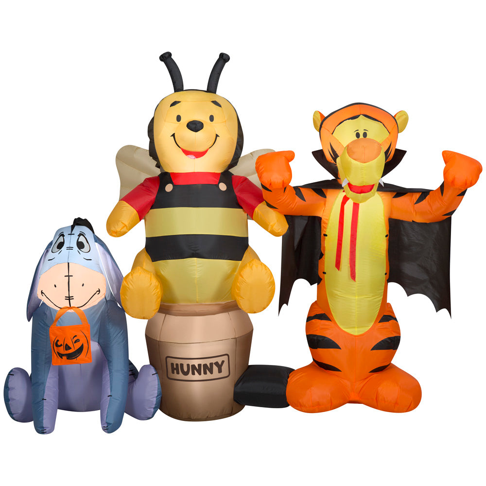 Gemmy Airblown Inflatable Halloween Pooh and Friends Scene Disney, 5 f ...
