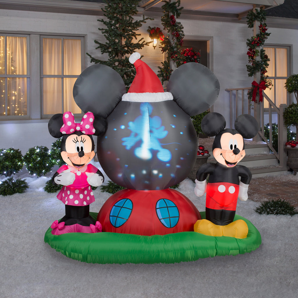 Disney Mickey & Minnie Airblown Panoramic Projection Ariblown Inflatab ...