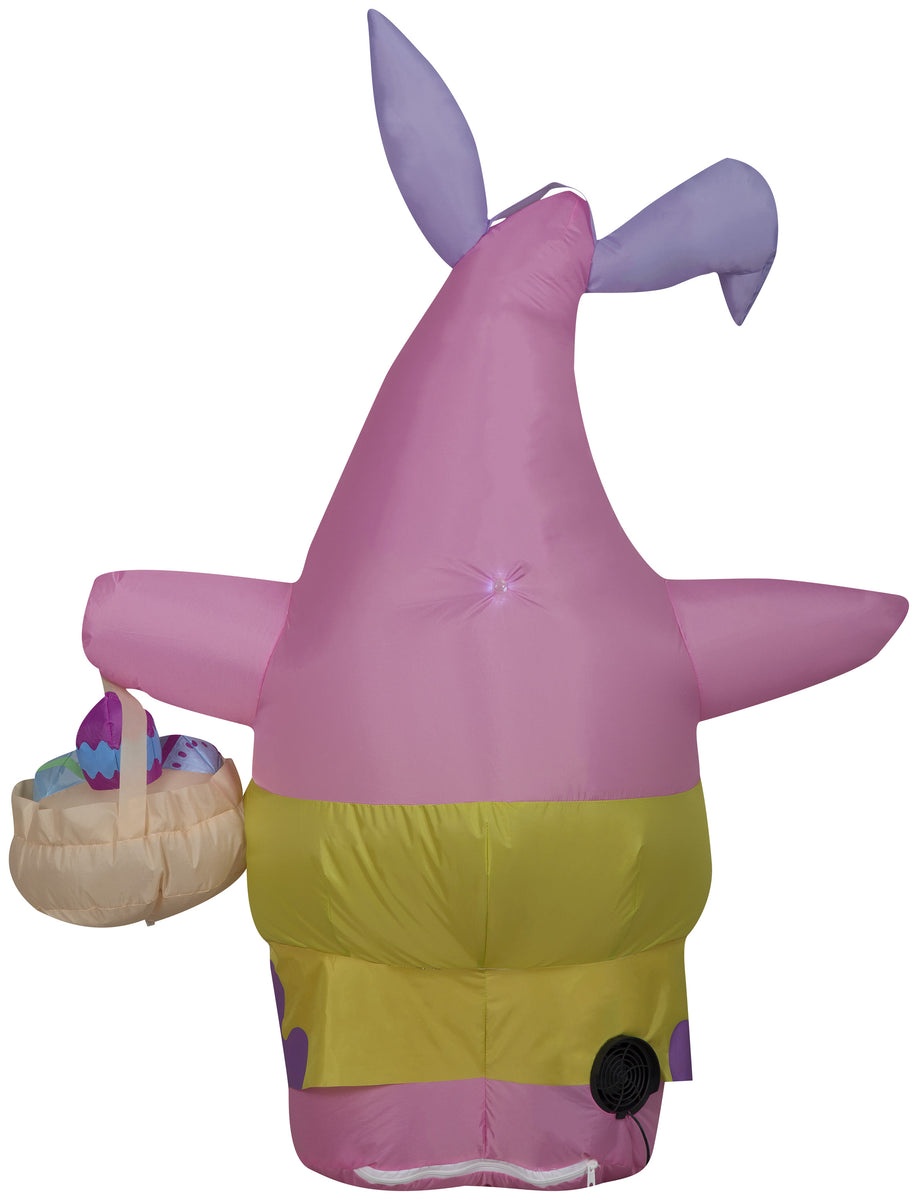 Gemmy 4 ft Airblown Patrick in Easter Outfit SM, Pink – Seasons Inflatables