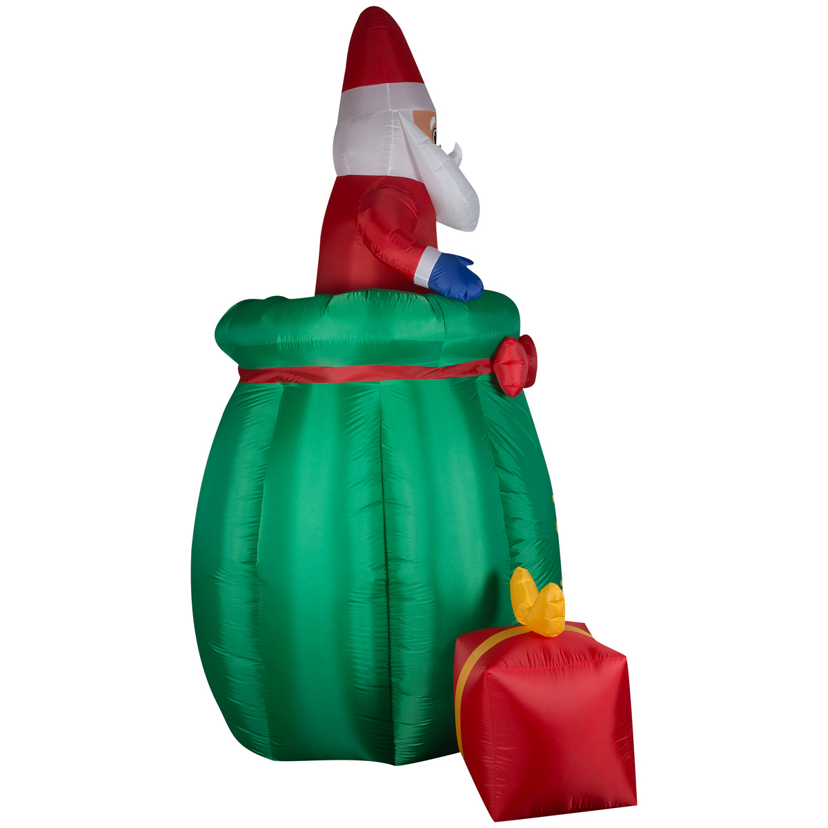 Gemmy Giant Animated Christmas Airblown Inflatable Santa in a Gift Sac ...