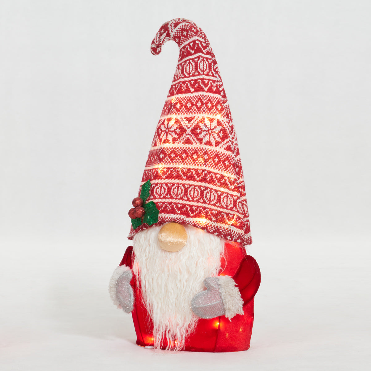 Everstar 22" UL PLUSH GNOME WITH RED HAT SCULPTURE, Red – Seasons ...