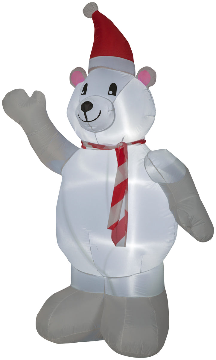 6.5' Airblown Polar Bear Christmas Inflatable – Seasons Inflatables